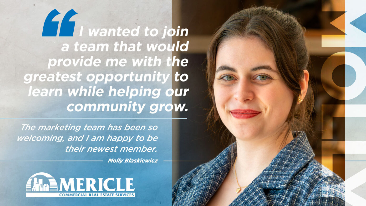 Molly Blaskiewicz Joins Mericle Marketing Team | Mericle Commercial ...